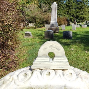 3D Printed Resin Grave Marker! A Duplicate of a Real Life Gravemarker. OUR CHILDREN With Roses ...