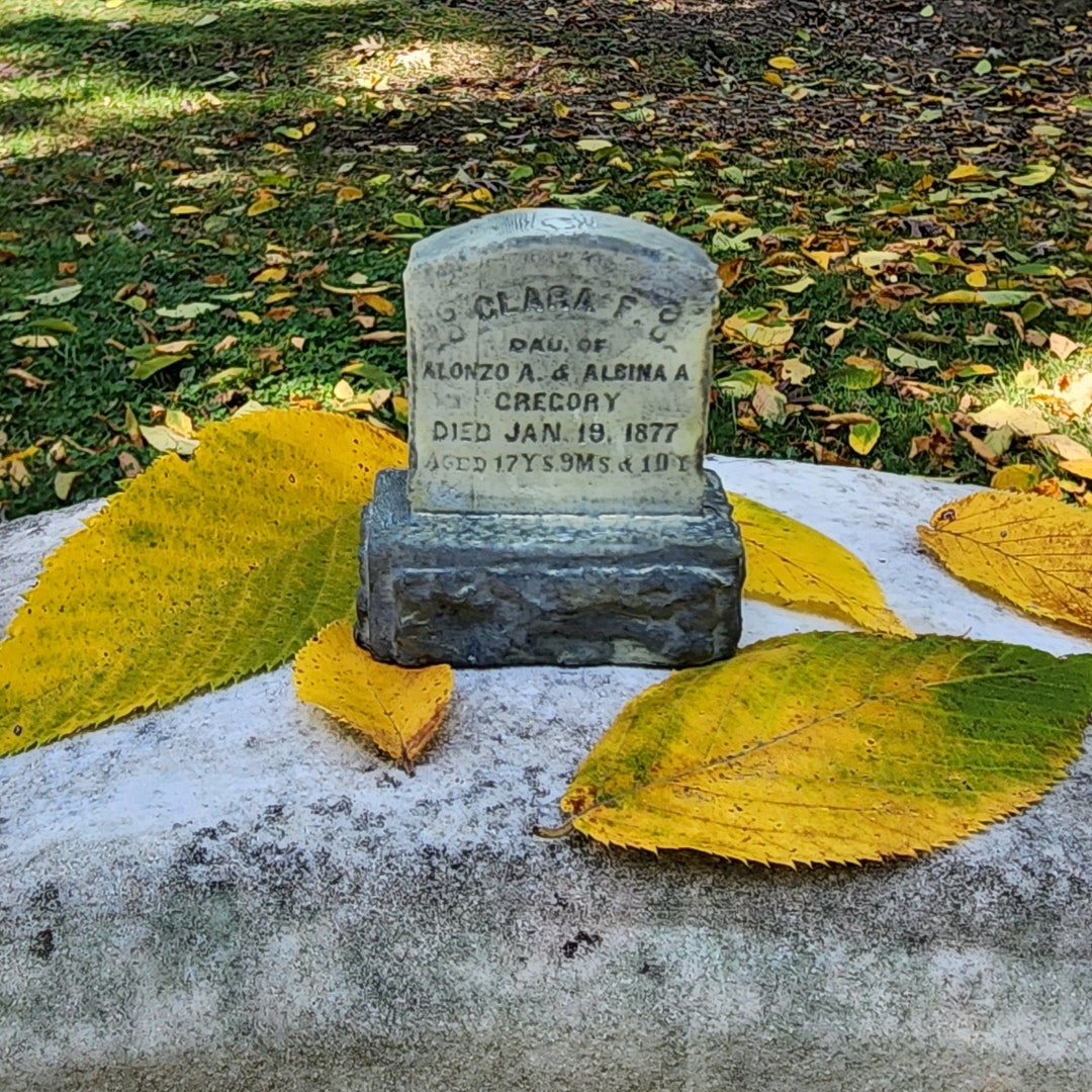 3D Printed Resin Grave Marker! A Duplicate of a Real Life Headstone. CLARA 1877. Made to Order ...
