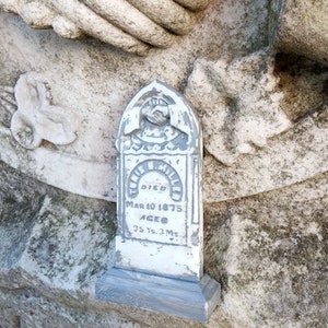 3D Printed Resin Grave Marker! A Duplicate of a Real Life Headstone. TUNIS MILLER. Clasped Hands ...