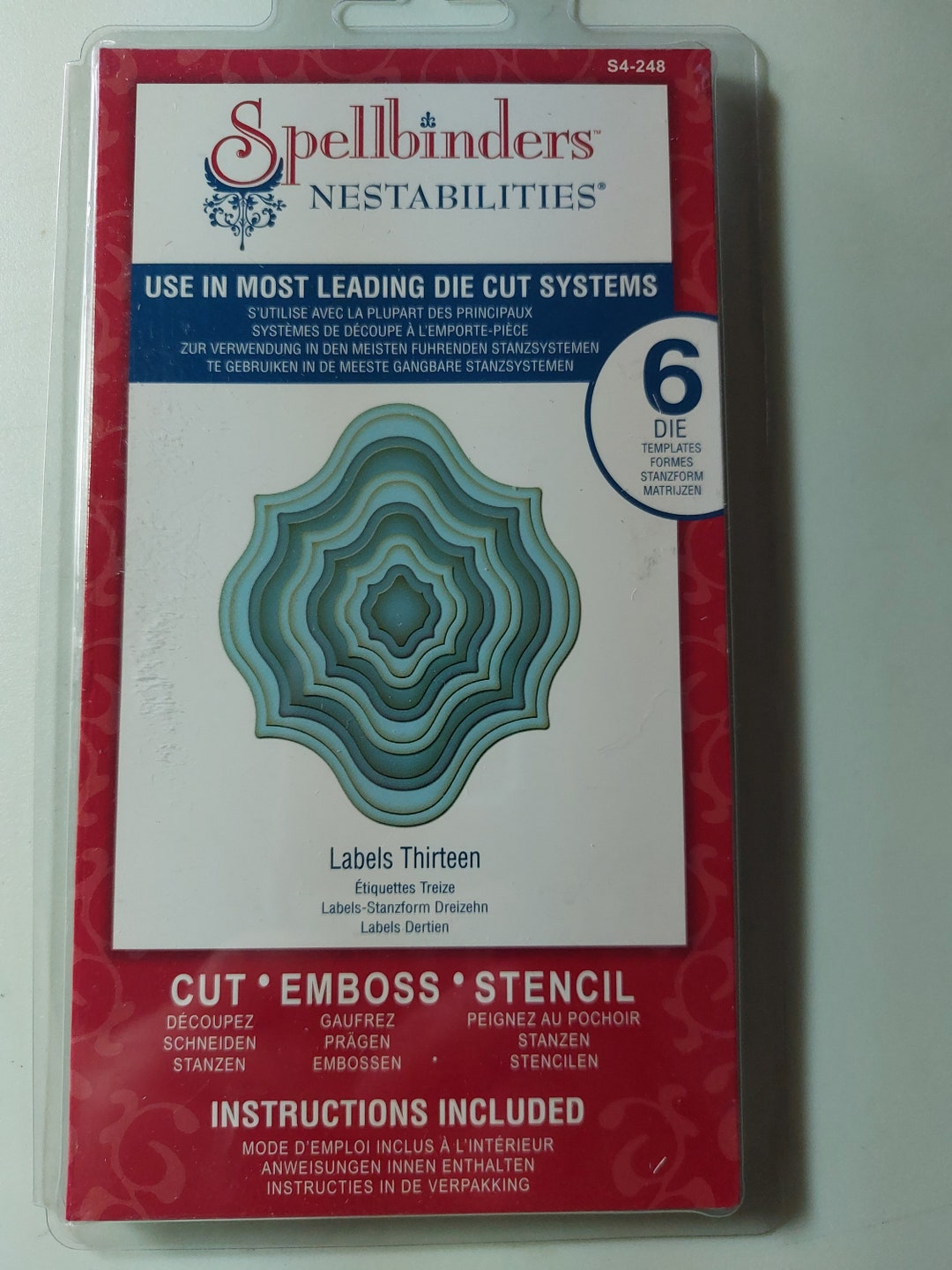 Spellbinders Nestabilities Labels Thirteen - Etsy