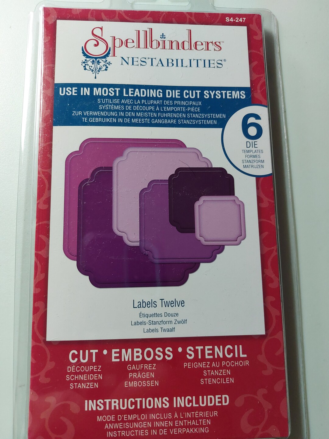 Spellbinders Nestabilities Labels Twelve - Etsy