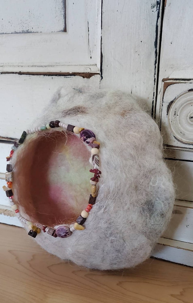 Wool Felted Bowl. Home Decor. Container. Thewoodenwolf Etsy - Etsy