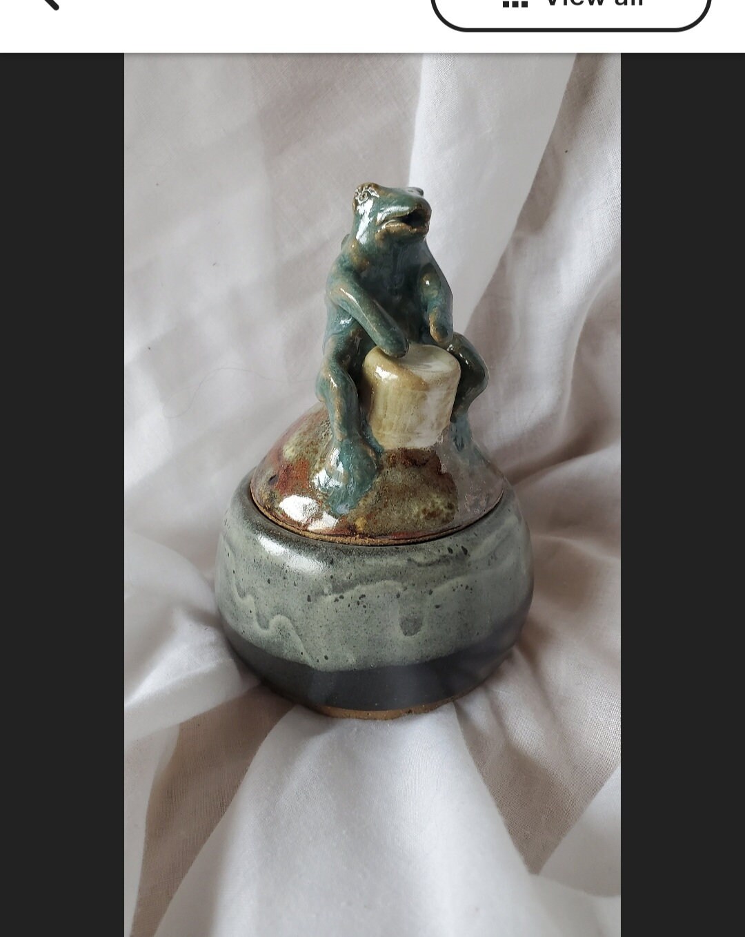 Ceramic Bowl. Frog. Urn. Miniature. Pot. Ceramic. Handmade Bowl ...