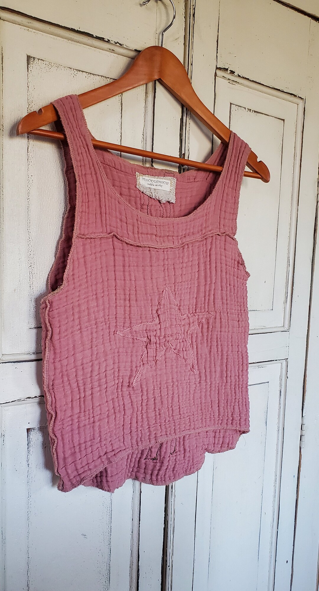 Upcycled Women's Clothing. Tank Top. Cotton. Beach Top. Thewoodenwolf ...