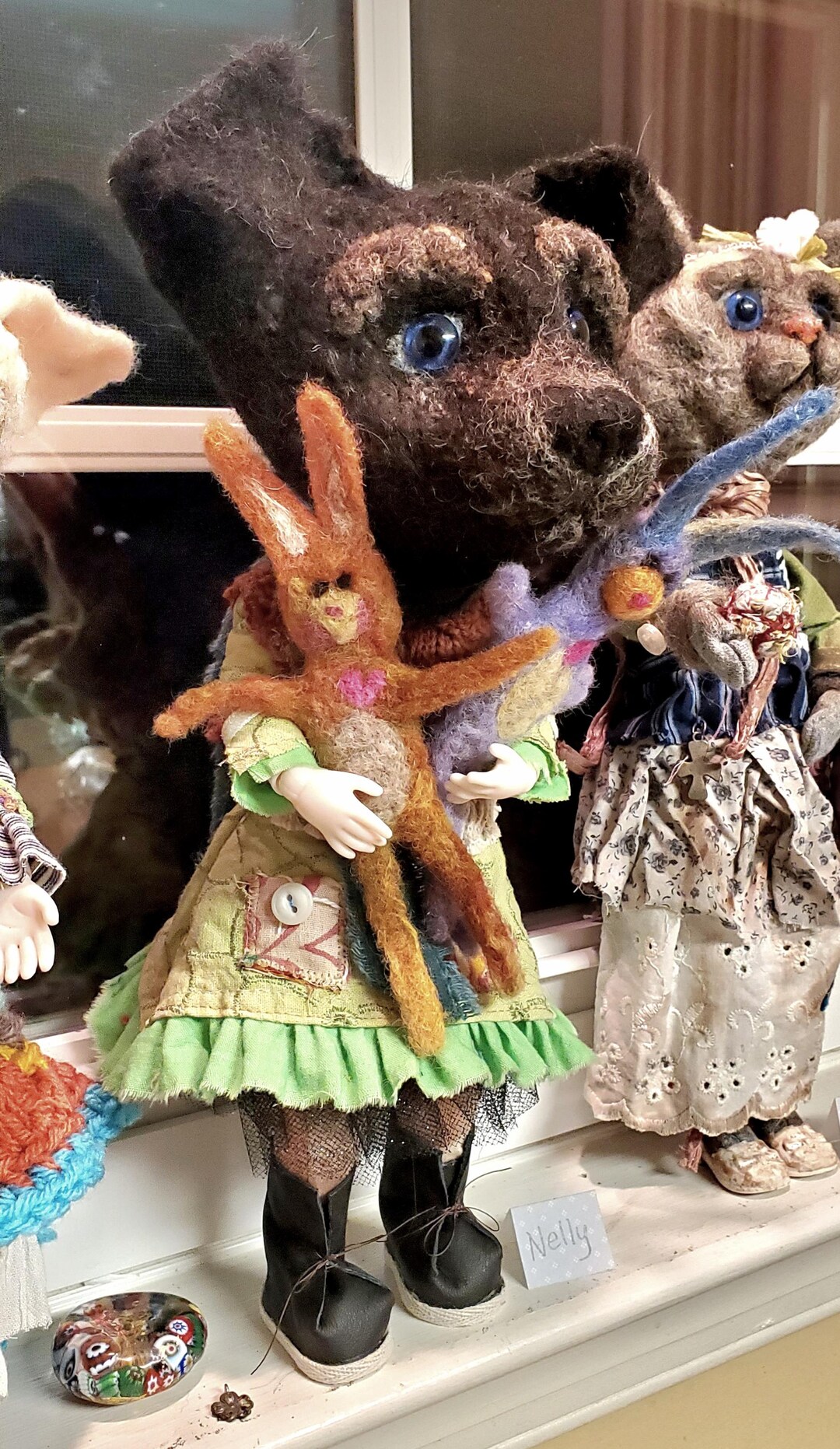 Art Doll. Sculpture. Dog. Scotty. Anthropomorphic. Felt Animal ...