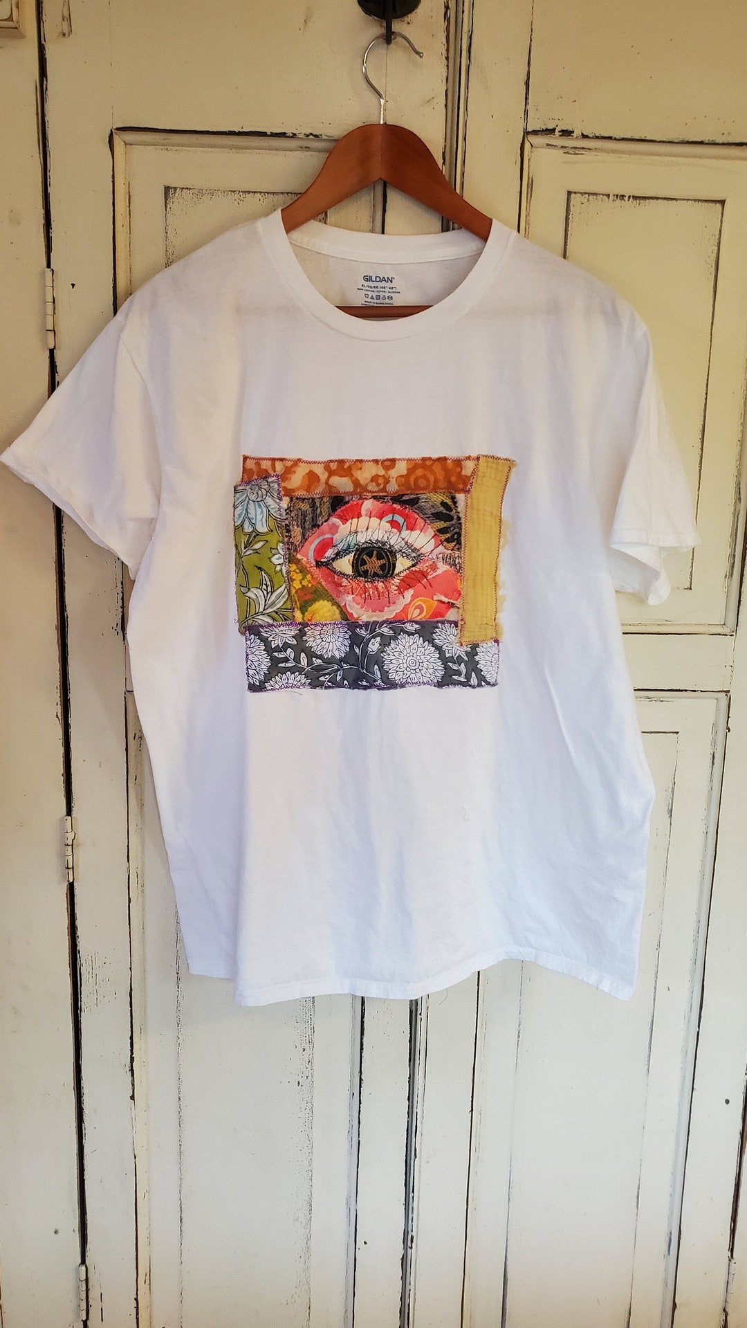 Tshirt. Eye. All Seeing Eye. Wearable Art. Art Tshirt. Upcycled ...