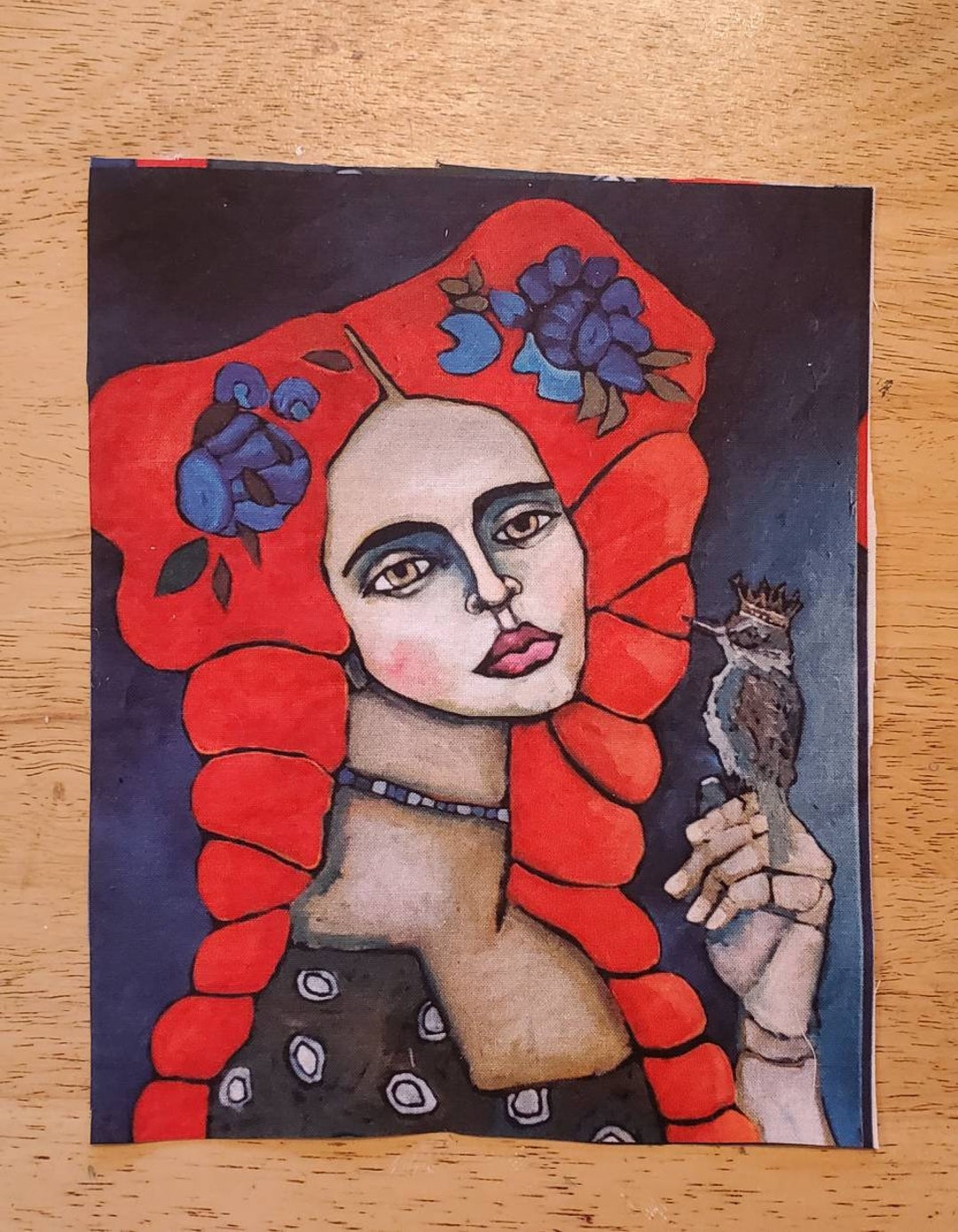 Patch. Clothing Patch. Woman. Bird. Thewoodenwolf Etsy Shop - Etsy