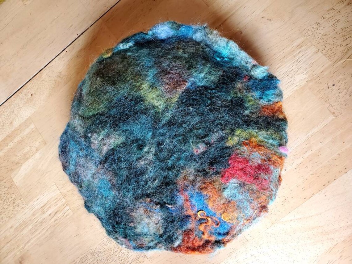 Handmade Wool Felted Bowl. Hand Dyed Wool. Home Decor. Storage. Fiber ...