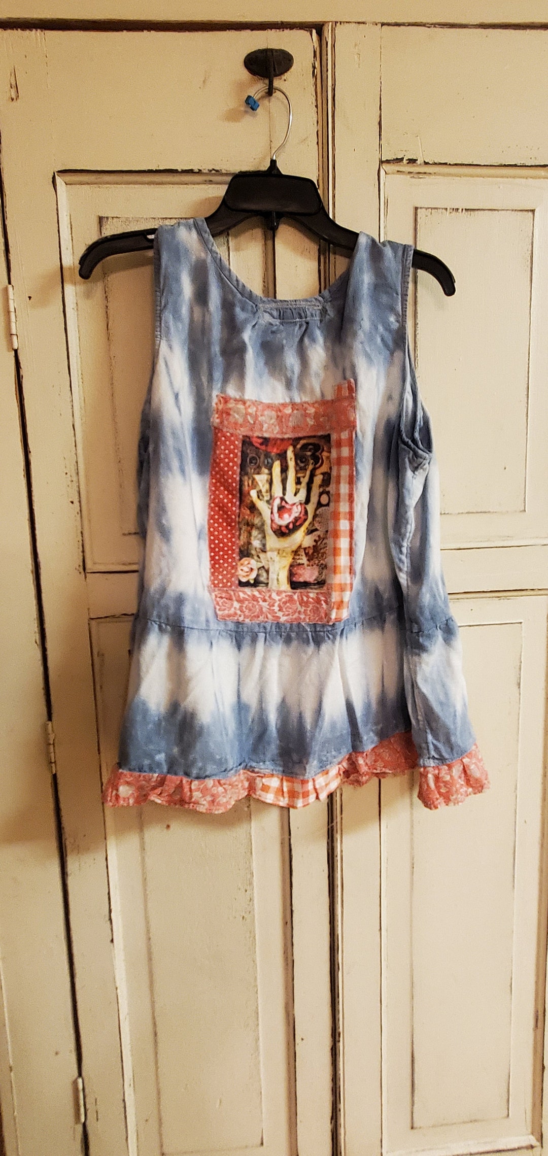 Upcycled Women's Clothing. Upcycled Clothing. Shirt. Denim Tiedye ...