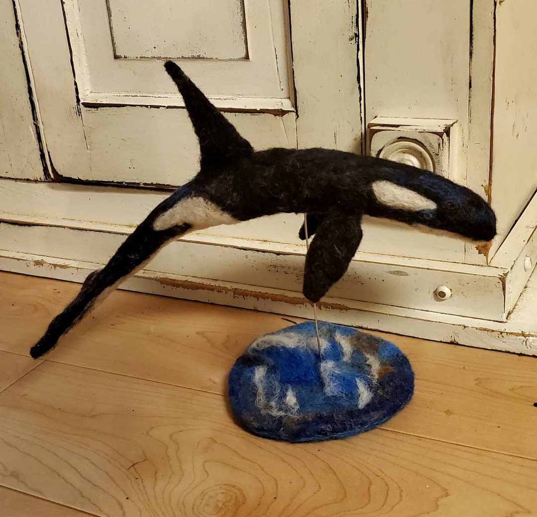 Needle Felted. Killer Whale. Whale. Clearance! Thewoodenwolf Etsy Shop ...