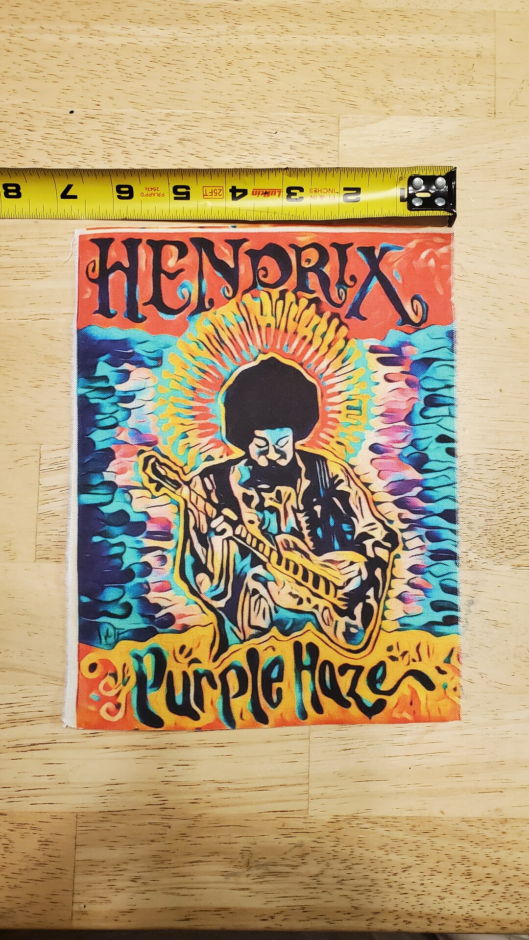 Patch. Jimi Hendix. Clothing Patch. Colorfast Patch. Upcycled Clothing ...