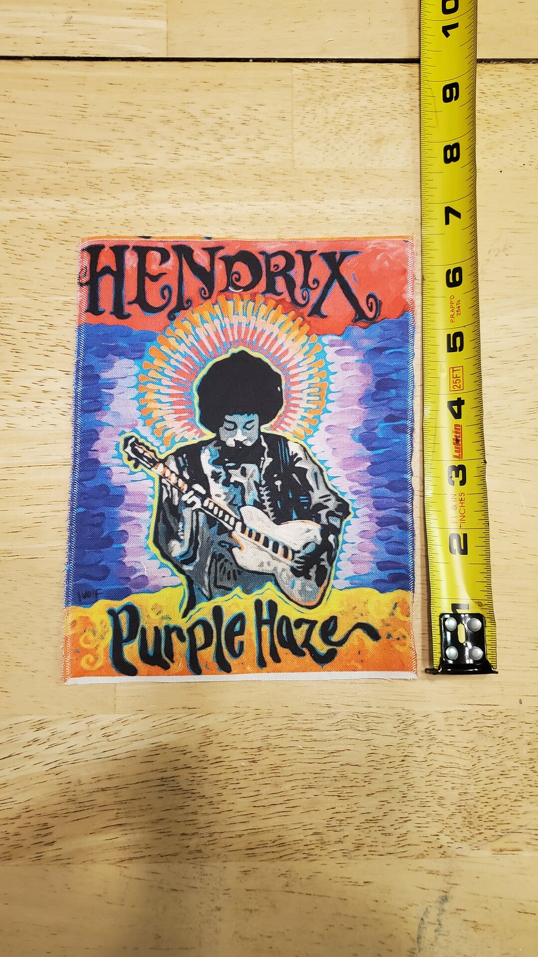 Patch. Jimi Hendix. Clothing Patch. Colorfast Patch. Upcycled Clothing ...