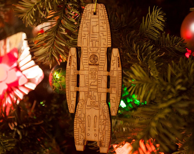 Battlestar Galactica Christmas Tree Ornament Adama Starbuck Apollo ...