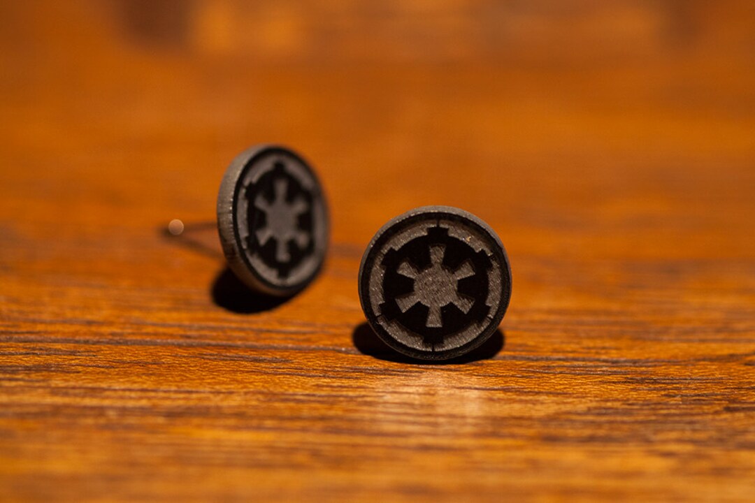 Star Wars Imperial Cog Post Style Earrings - Star Wars Boba Fett Darth ...