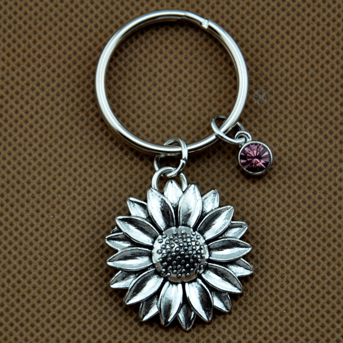 Sunflower Keychain, Flower Keychain, Sunflower Pendant, Sun Flower ...