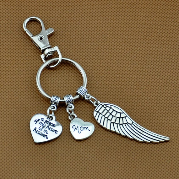 Angel Wing KeyChain Memorial Key Chain A piece of my heart | Etsy