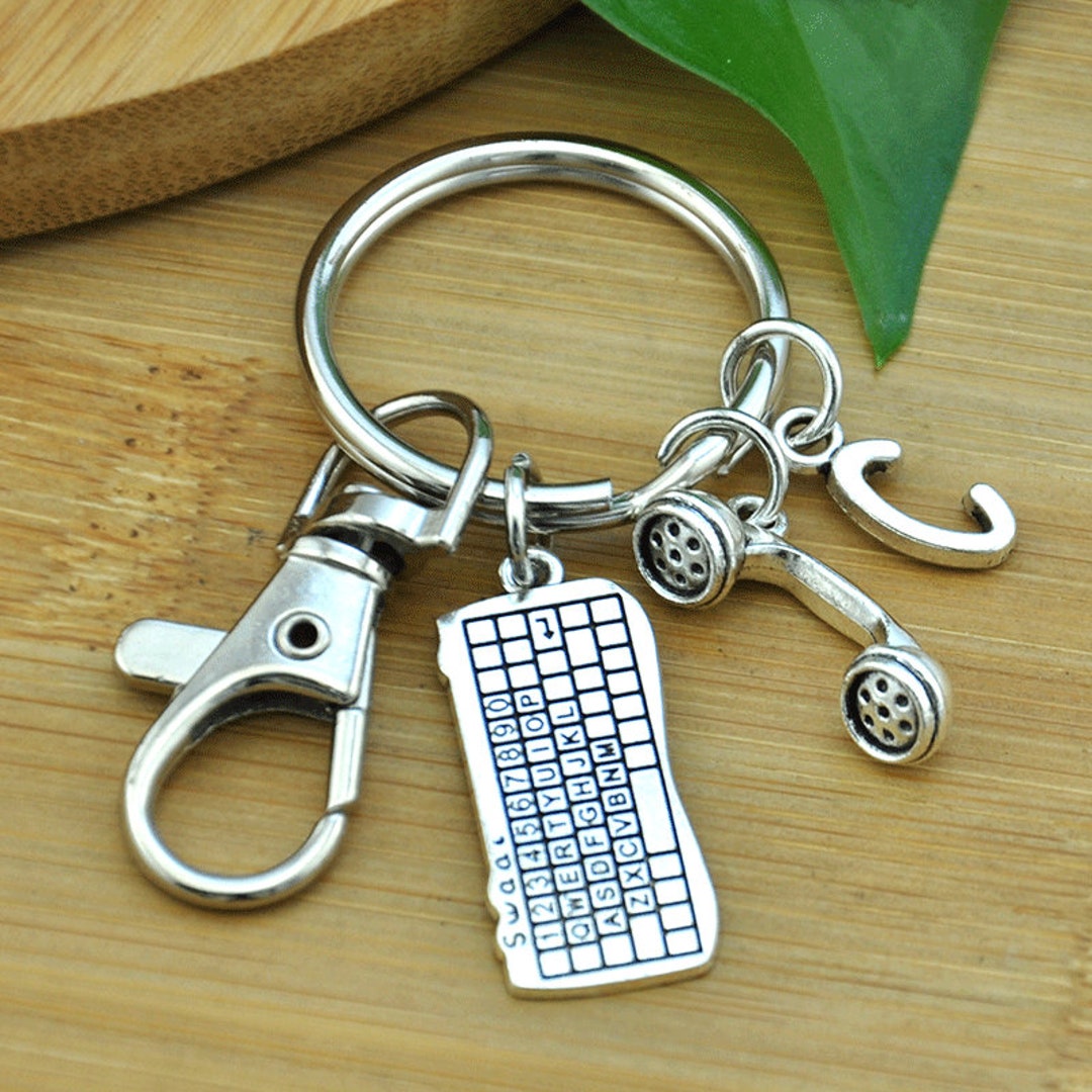 Secretary Gift Keychain,office Staff Gift,telephone Key Chain，design A ...