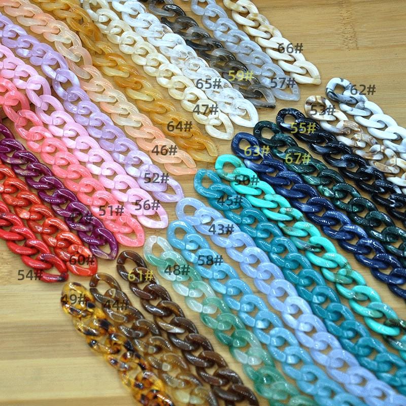 Acrylic High Quality Purse Chain, DIY Replacement Handle Chain, Metal ...