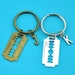 Retro Punk Razor Blade Letter Key Ring Best Friend Key Chain Lover ...