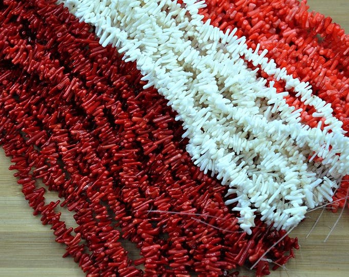 Golden Coral Stick Beads - Coral Branch Beads - Golden Coral Top ...