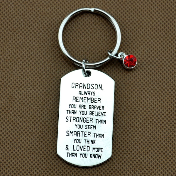 Grandson Keychain - Etsy
