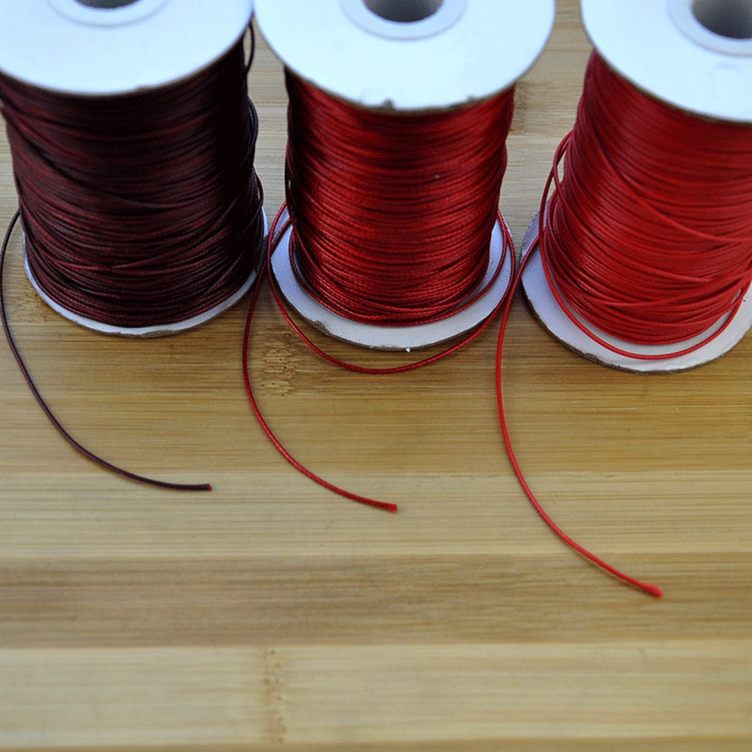 1mm Waxed Cord 18 Colors 10 Meters or Whole Role Wax Rope Bracelet ...