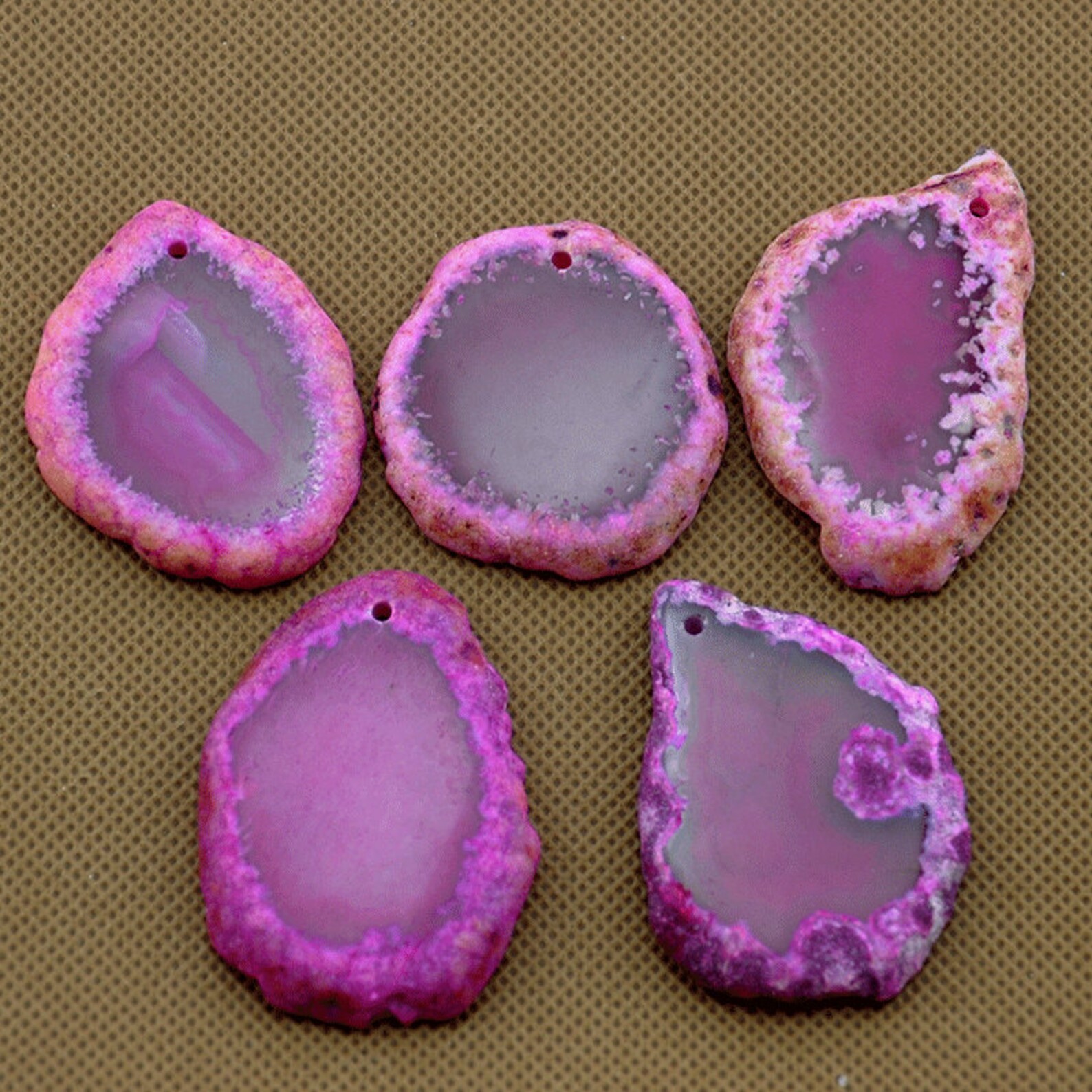 Agate Slice Pendant sliced Agate Stoneagate Slice Druzy | Etsy