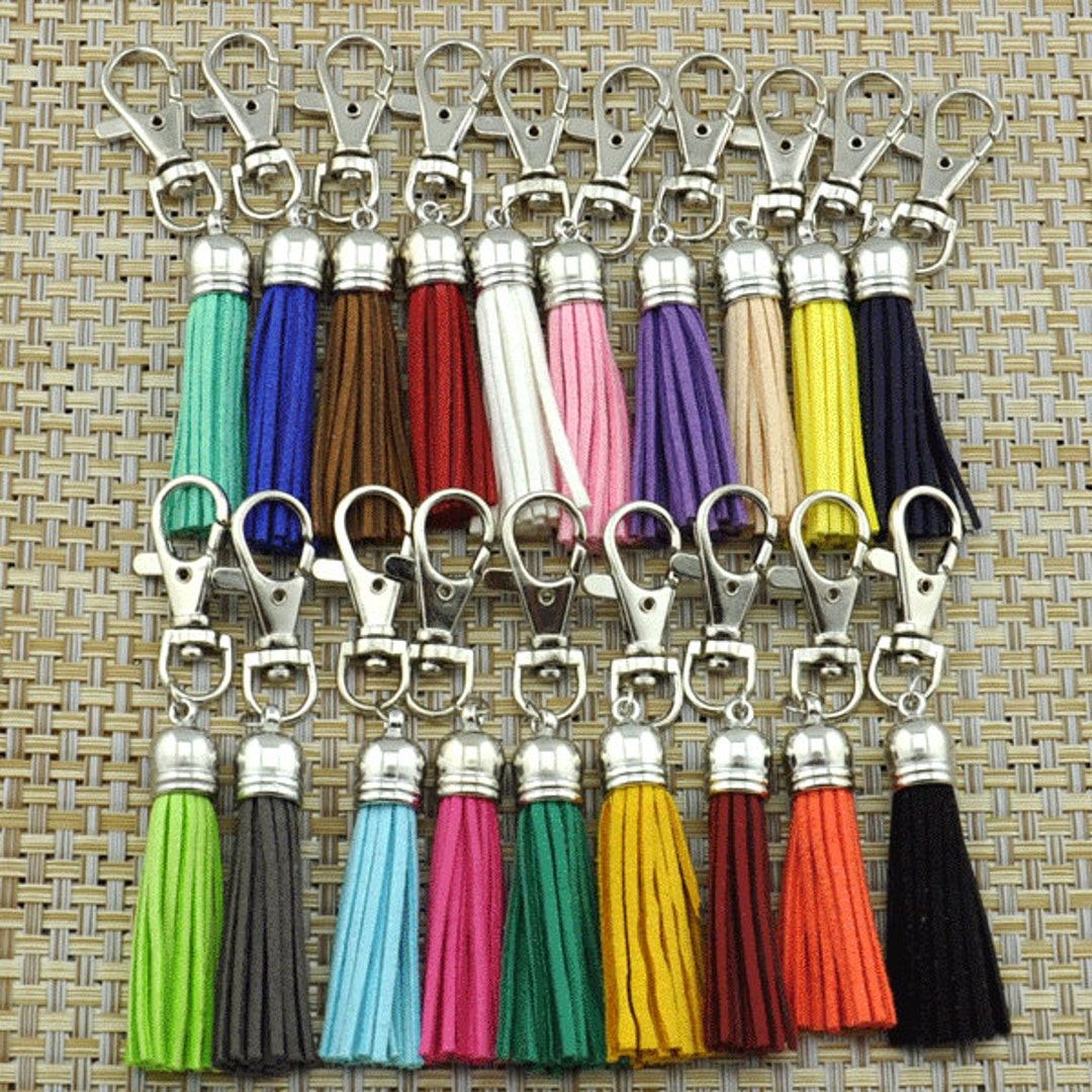 Personalized Tassel Key Chain,tassel Key Chain, Silver Tassel Key Chain ...