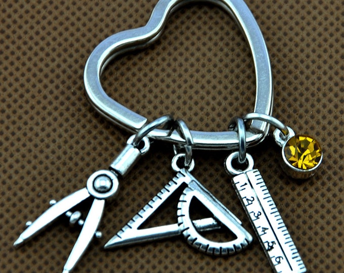 Gift for Architect Keychain, Architectural Technology Student ...