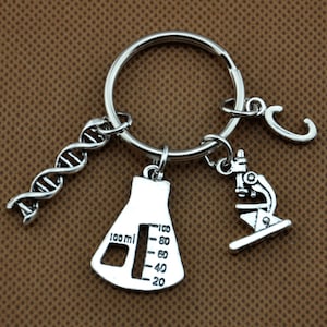 DNA Keychain, Ultimate Science Keyring, Scientist Keyring Keychain Gift ...