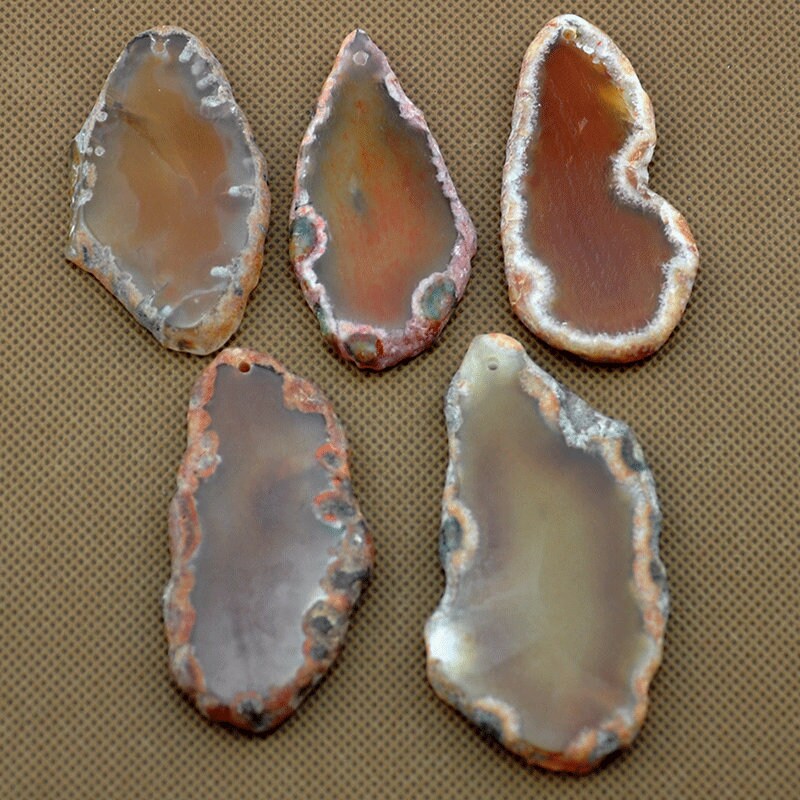 Agate Slice Pendant sliced Agate Stoneagate Slice Druzy - Etsy