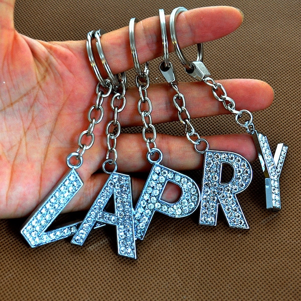 Letter Keyring - Etsy