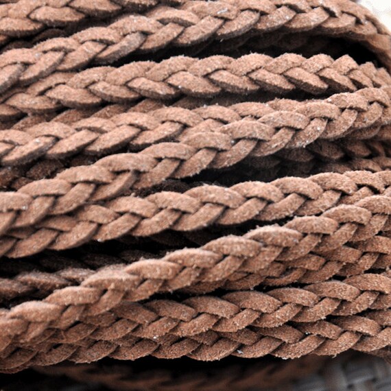 Braid Band Faux Leather Cord 5mm Faux Suede Braided Rope | Etsy