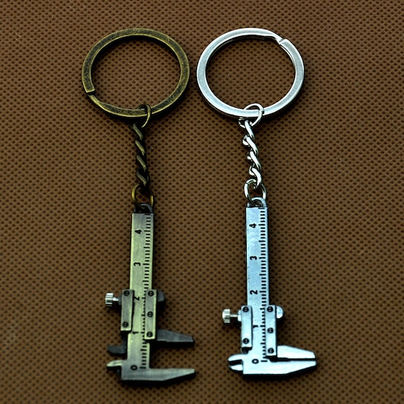 Vernier Caliper Keychain Caliper Keyring Ruler Keychain | Etsy