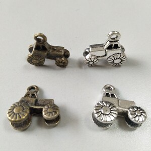 15pcs Tractor Charms Antique Silver/antique Bronze 3D Bucket Charms ...