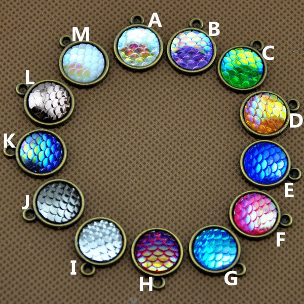 Fish Scale Charms - Etsy