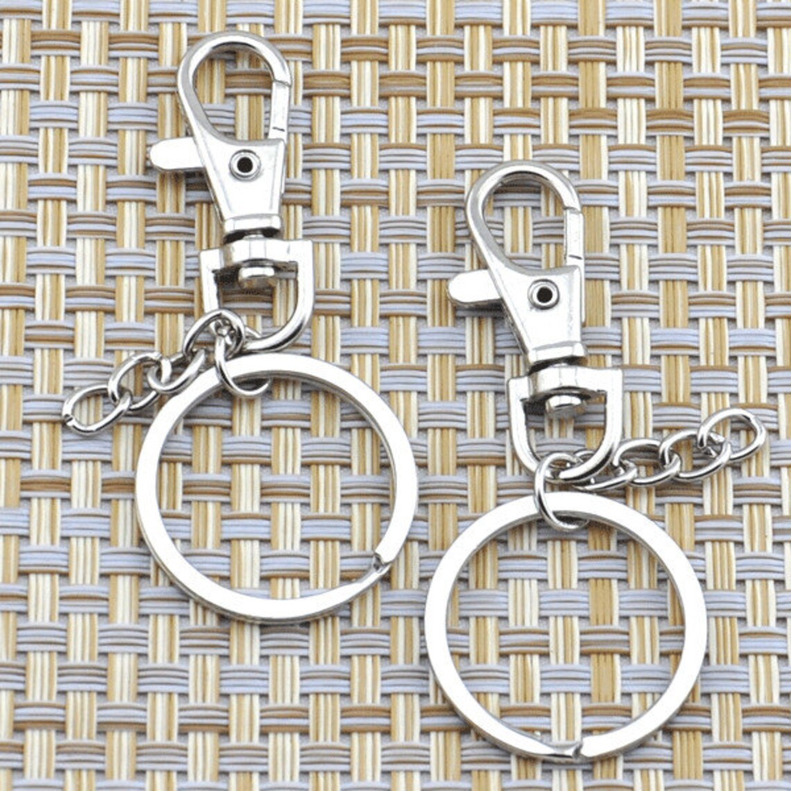 White K Key Ringkey Rings Key Chains With Swivel - Etsy