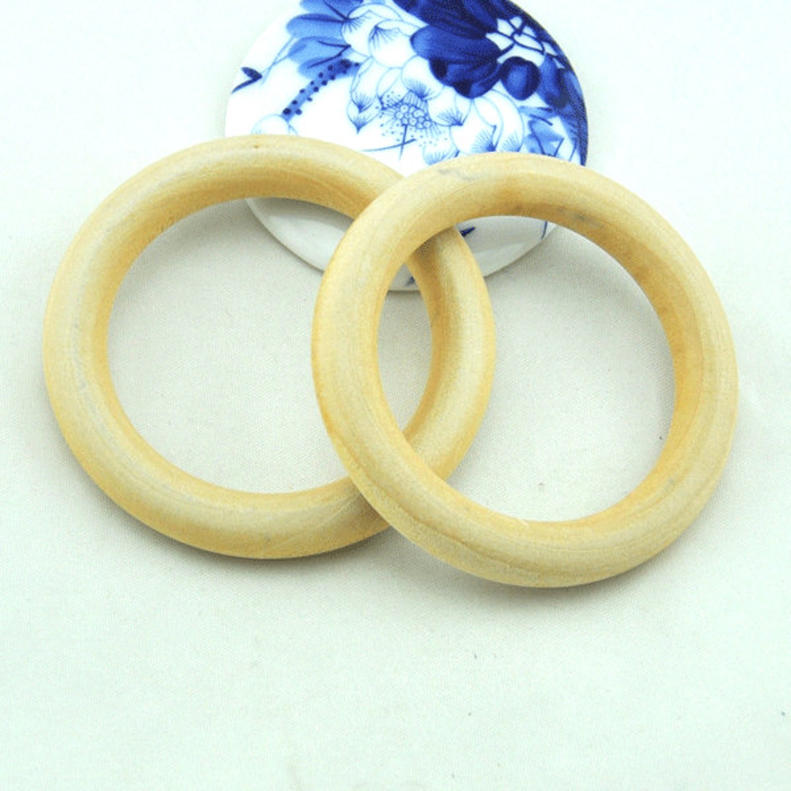 2.16 artisanat anneaux en bois 10pcs inachevés anneaux | Etsy