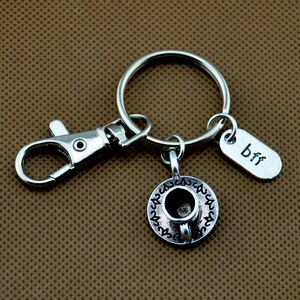 Coffee Keychain Coffee Lovers Coffee Key Ring Coffee - Etsy