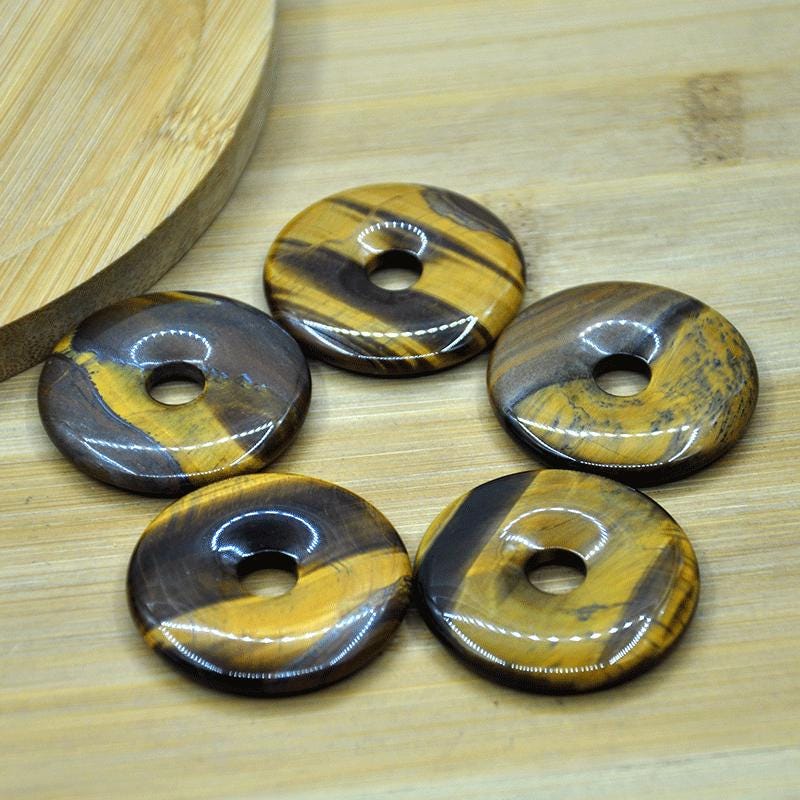 Wholesale Donut Beads，40mm Big Size Gemstone Donut Pendant，donut Circle ...