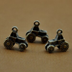 15pcs Tractor Charms Antique Silver/antique Bronze 3D Bucket Charms ...