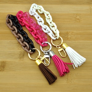 Bracelet Keychain，chunky Chain Link Wristlet Keychain，bag Purse Wallet ...