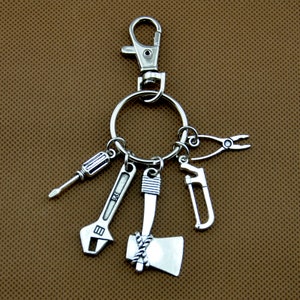 Tool Charm Keyring | Personalised Tools Keyring | DIY | Saw | Builder ...