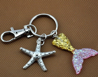 Starfish Key Chain - Etsy