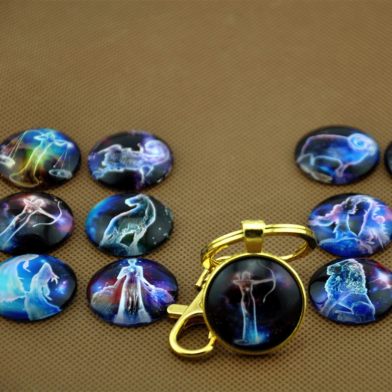 Zodiac Signs Key ChainZodiac keychainAstrological Signs | Etsy