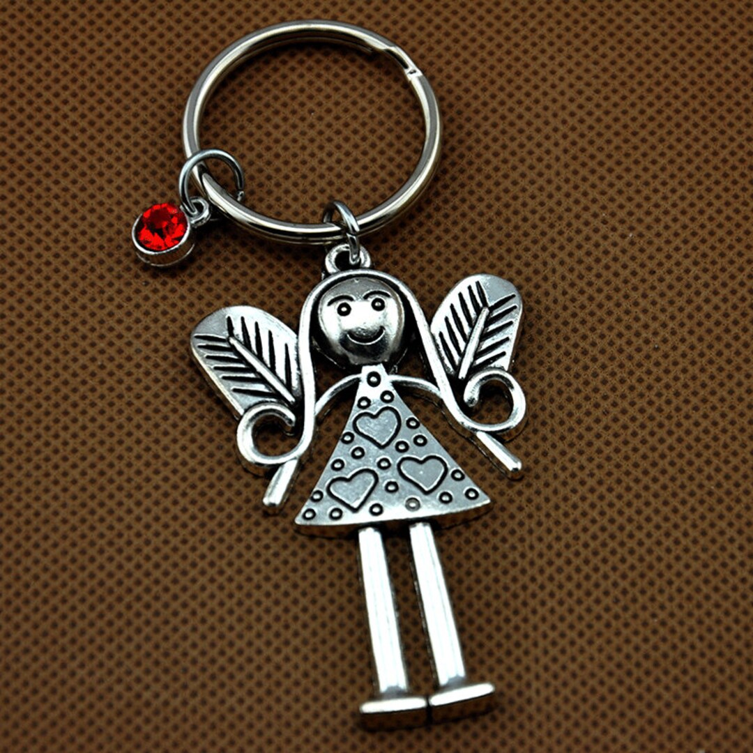 Angel Keychain ,guardian Angel Key Chain. Angel Charm Key Chain. New ...