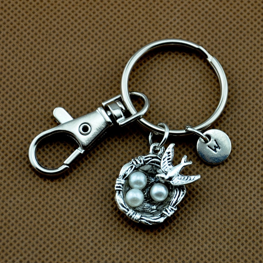 Bird on a Nest Zipper Pull Backpack Clip Key Fob Purse Nesting - Etsy