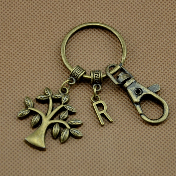 Tree Keychain - Etsy