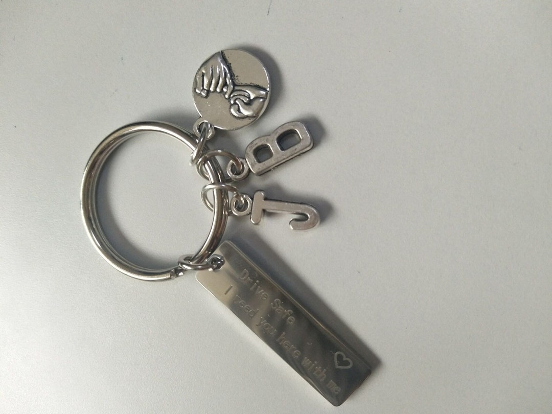 Pinkie Swear Key Ring,drive Safe Key Ring,customizable, Keychain With ...