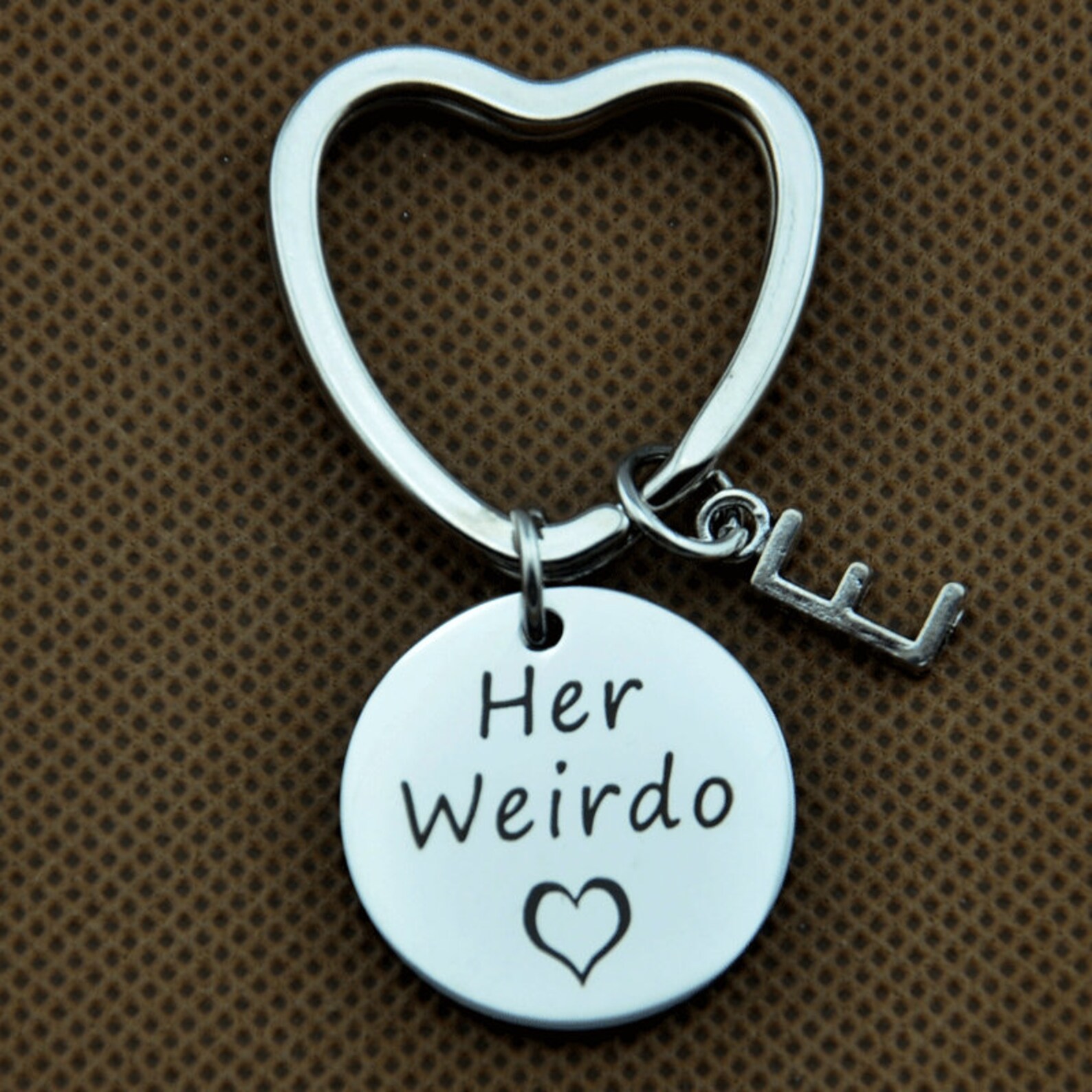 His Crazy Her Weirdo Keychains Couples Keychains Etsy